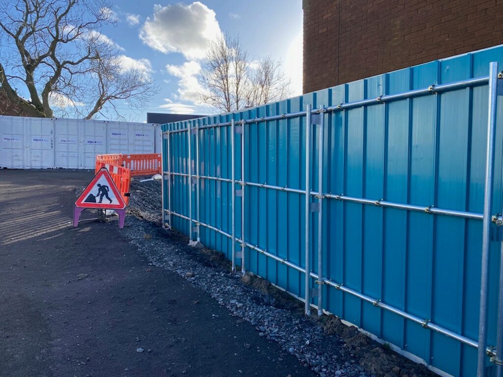 PVC In-Ground Hoarding System – 2.4m | Reuse-A-Wall